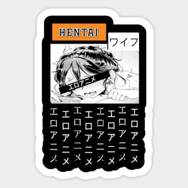 Waifu Manga Girl Waifu Anime Sticker Teepublic